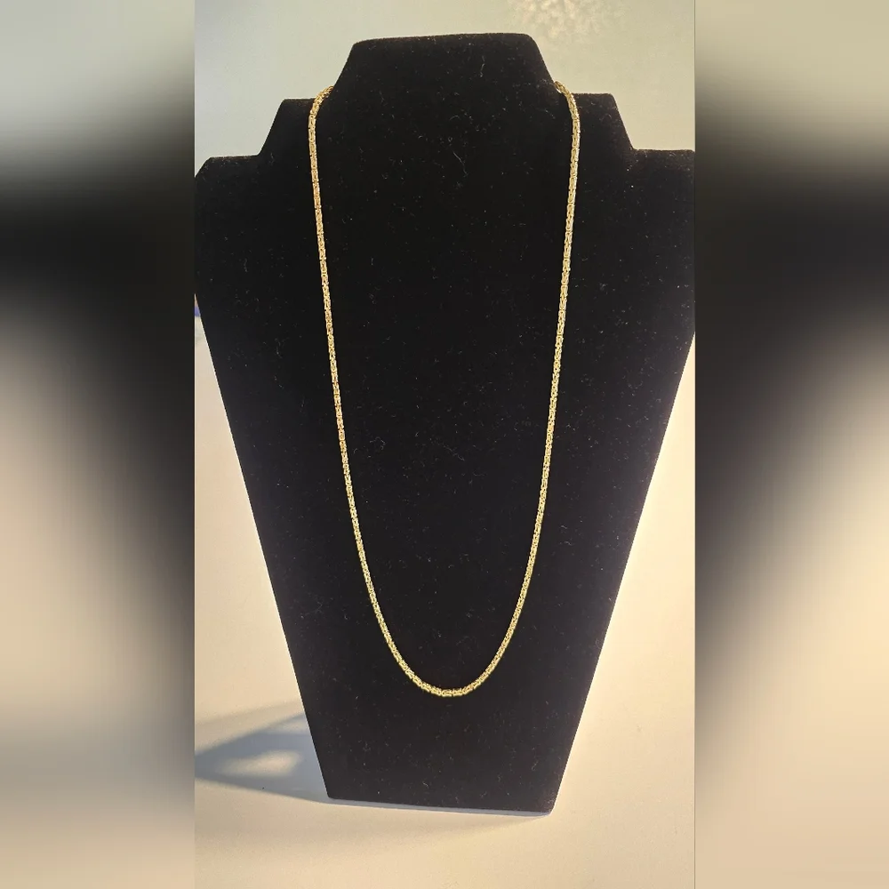 Jewelry | Heavy Unisex 14k Solid Gold 24 Byzantine Chainnecklace 223 ...